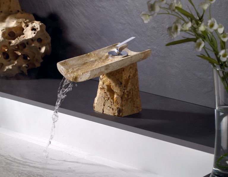 Stone Faucets by Marti 21 Bring Water Stream to your Bathroom