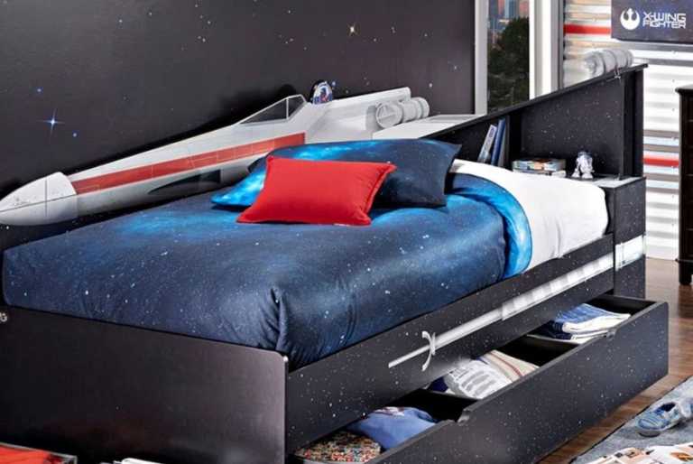 Star Wars X-Wing Bookcase Bed for your Little Jedi