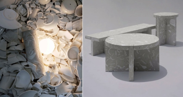 Bentu Design Creates Furniture & Art Installations Using Waste Ceramics