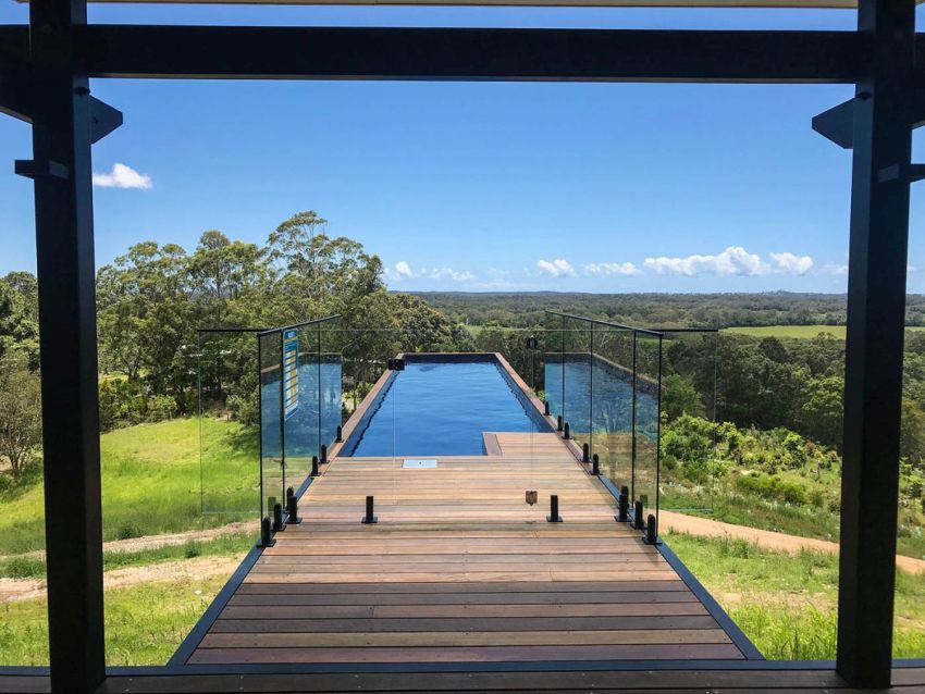 Modern Split-Level Home with Cantilevered Shipping Container Pool