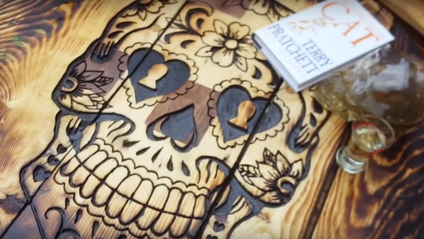 DIY Sugar Skull Table to Welcome Trick-or-Treaters this Halloween