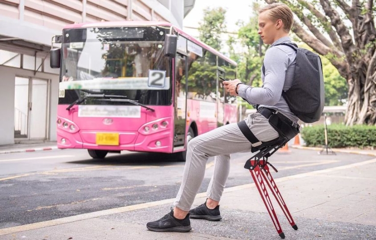 LEX Wearable Chair by Astride Bionix Lets You Sit Anywhere