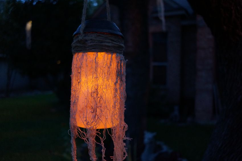 How About Solar-powered Swamp Lights for Halloween