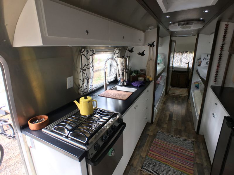 This Renovated Airstream Trailer Houses a Family of Six