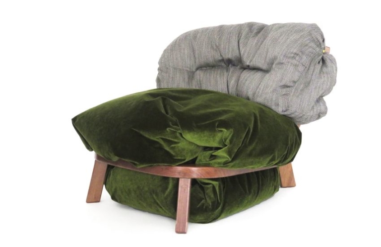 Troll Chair Blends Geometric Shapes & Colorful Fabrics Sublimely