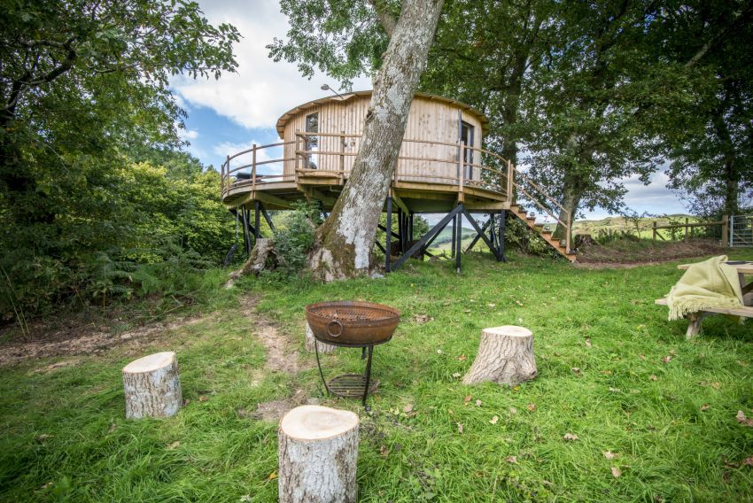 Ty'r Onnen Treehouse to Experience Snug Life in Ceredigion Countryside