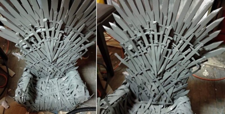 Your Baby will Love and Rule this DIY Iron Throne