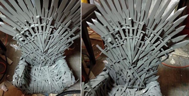 Your Baby will Love and Rule this DIY Iron Throne