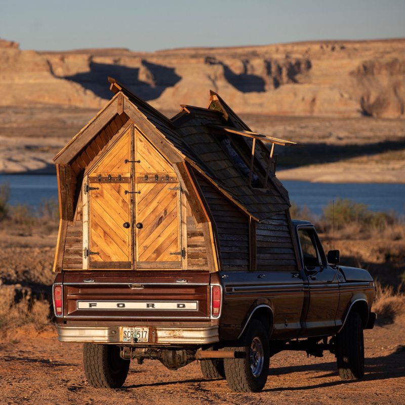 Jacob Witzling Turns 1979 Ford Pick-Up Truck into Tiny Travelling Cabin