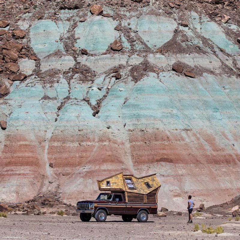 Jacob Witzling Turns 1979 Ford Pick-Up Truck into Tiny Travelling Cabin