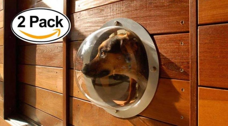 Pet Love Fence Bubble Window for Dogs to Peek Clearly