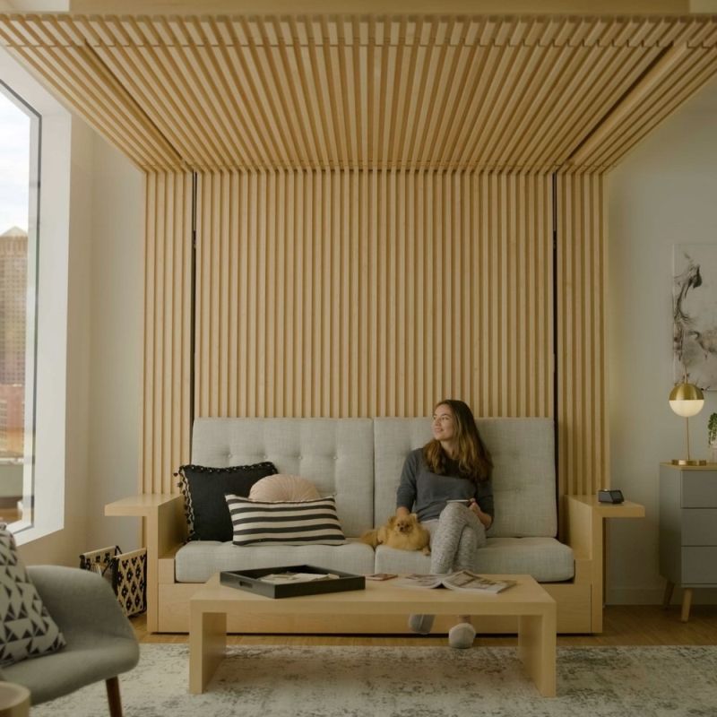 Ori Pocket Closet and Cloud Bed Robotic Furniture