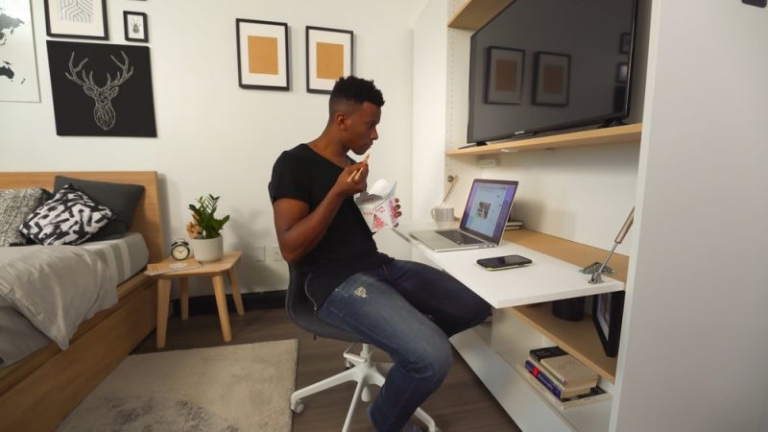 Ori Pocket Closet and Cloud Bed Robotic Furniture