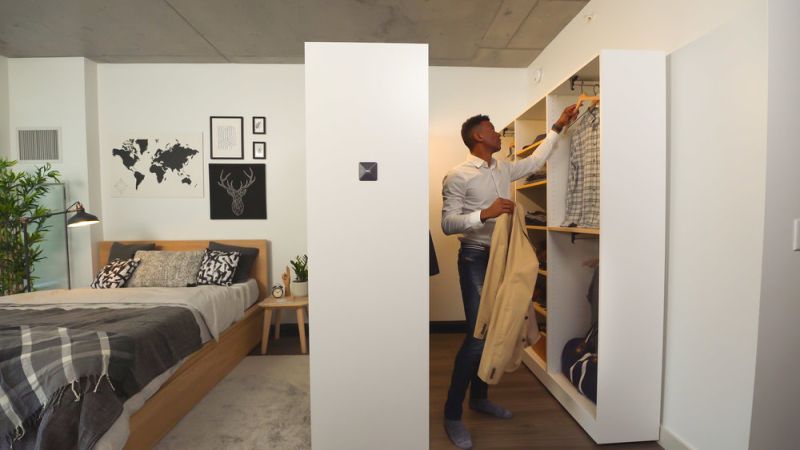 Ori Pocket Closet and Cloud Bed Robotic Furniture