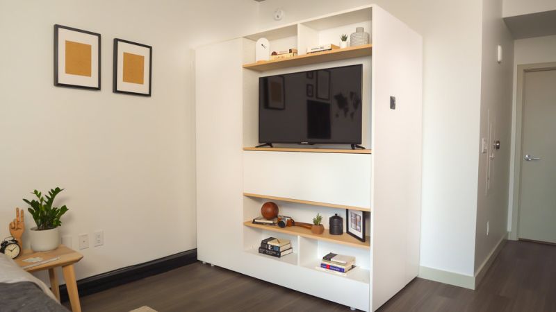 Ori Pocket Closet and Cloud Bed Robotic Furniture