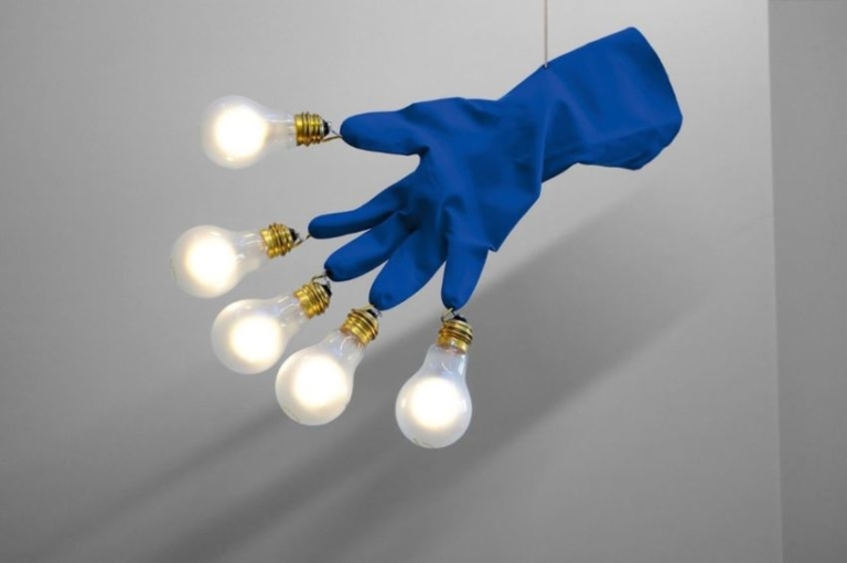 Luzy Lamps by Ingo Maurer Shed Light by Index Finger or Whole Hand