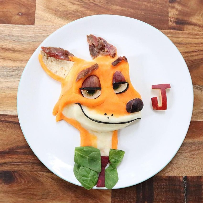 Aussie Mum Turns Food into Her Son’s Favorite Cartoon Characters