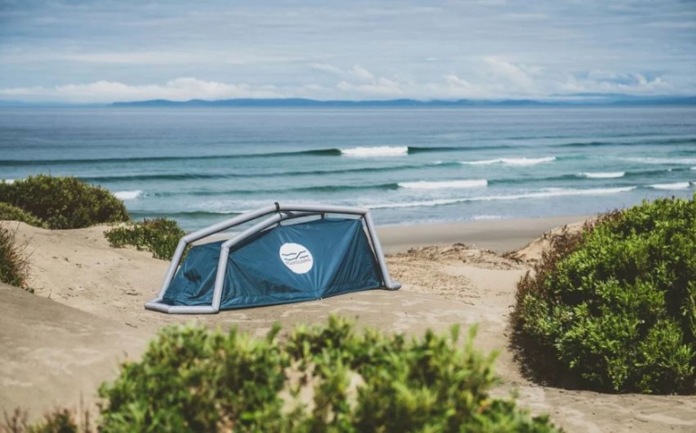 Boardswag Surfboard Bag Doubles as an Inflatable Tent