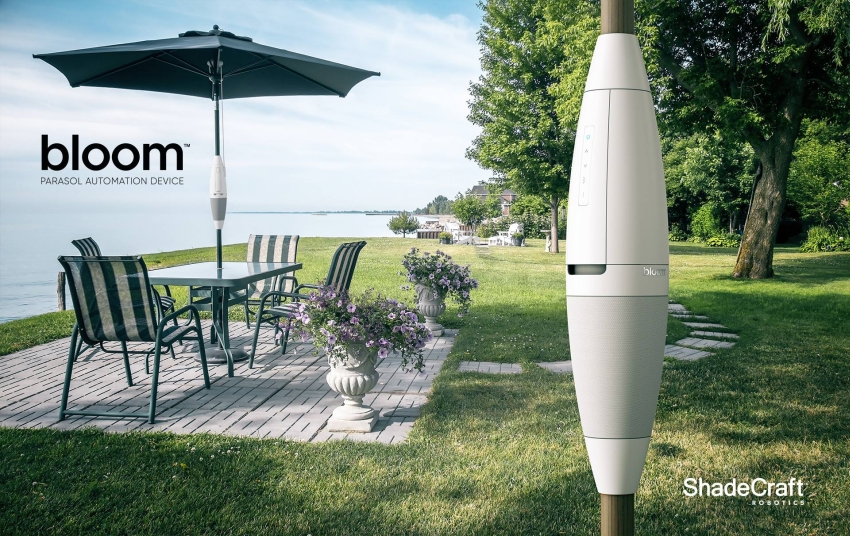 Bloom Turns Any Patio Umbrella into a Voice-Controlled Parasol