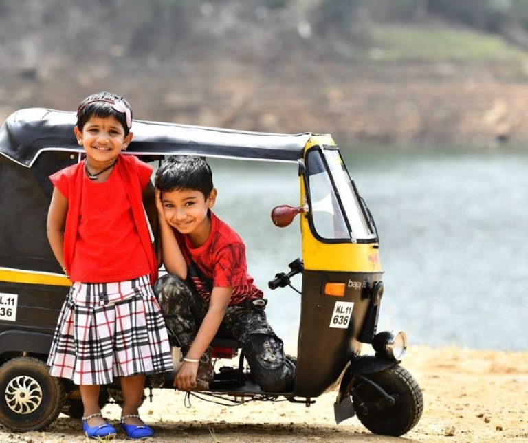 DIYer Dad Builds Mini Auto-Rickshaw for His Kids