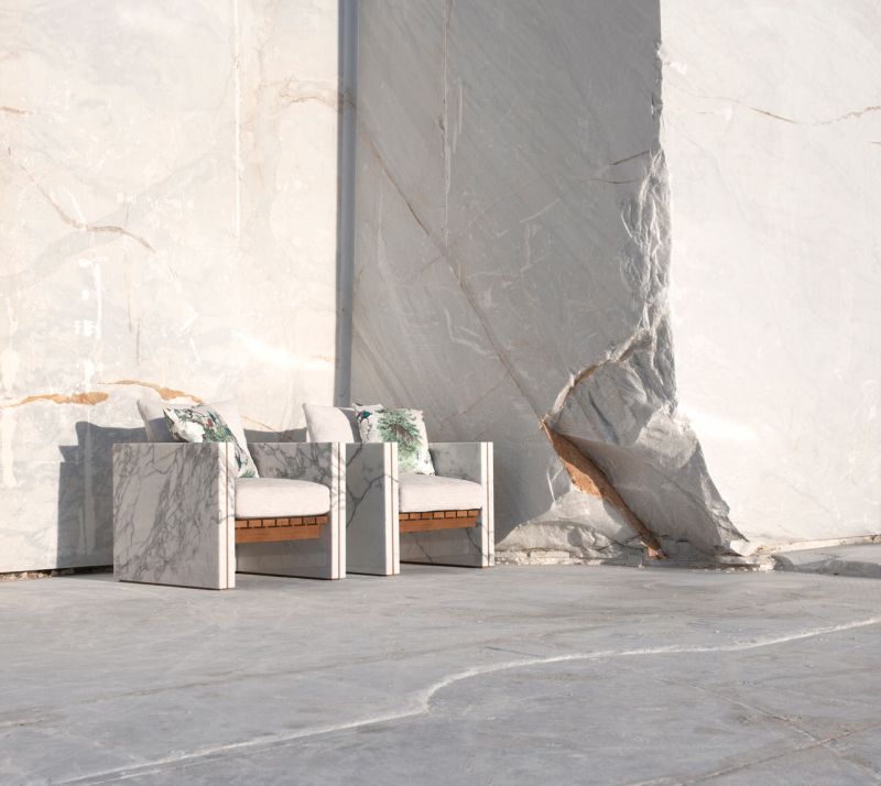 Franchi Umberto Marmi’s Marble Outdoor Furniture Collection at Salone 2019