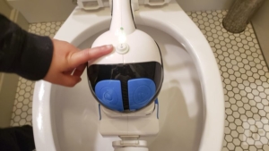 Giddel Toilet Cleaning Robot Takes Care of Bathroom Hygiene