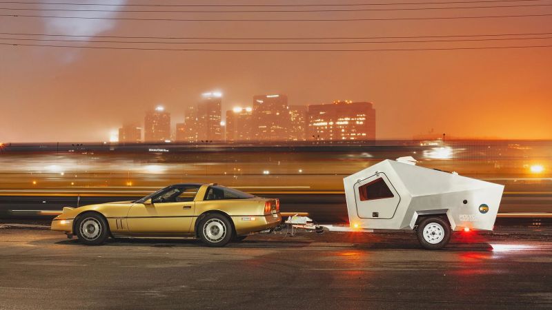 Polydrops Teardrop Trailer Features Unique Angular Design