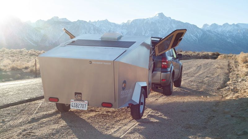 Polydrops Teardrop Trailer Features Unique Angular Design
