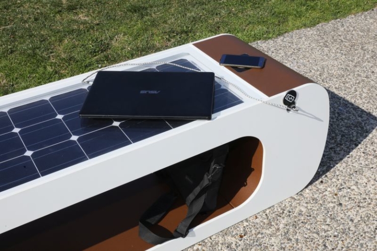 Solar Powered Elios Smart Public Bench by CITYSI