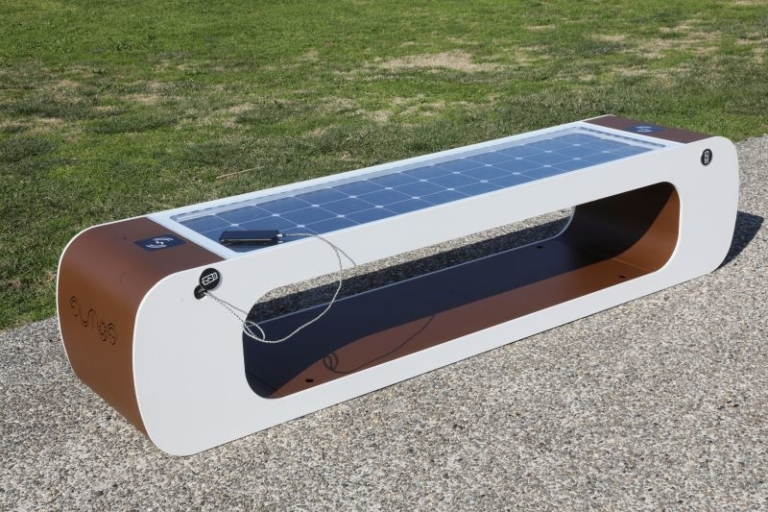 Solar Powered Elios Smart Public Bench by CITYSI