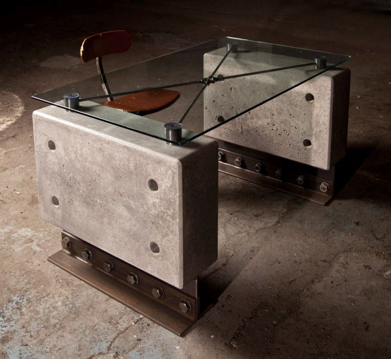 Industrial Style Concrete Furniture by Brutal Design