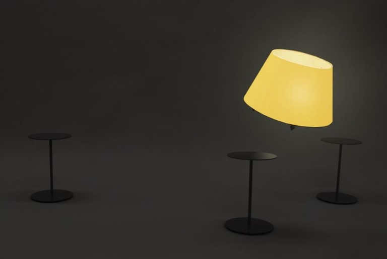 This Flying Drone Table Lamp Follows You to Illuminate Your Path