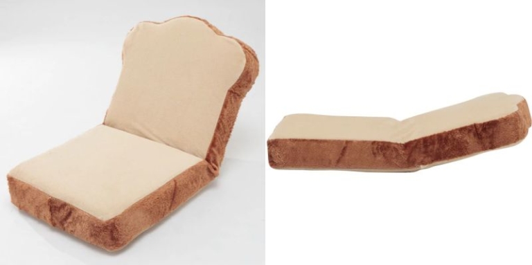 Bread-Shaped Chair by Nitori Doubles as a Recliner
