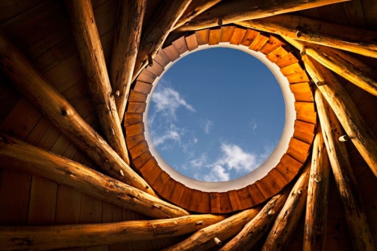 Hobbit Hideaway with Geodesic Skylight on Ben Rinnes Mt. in Scotland