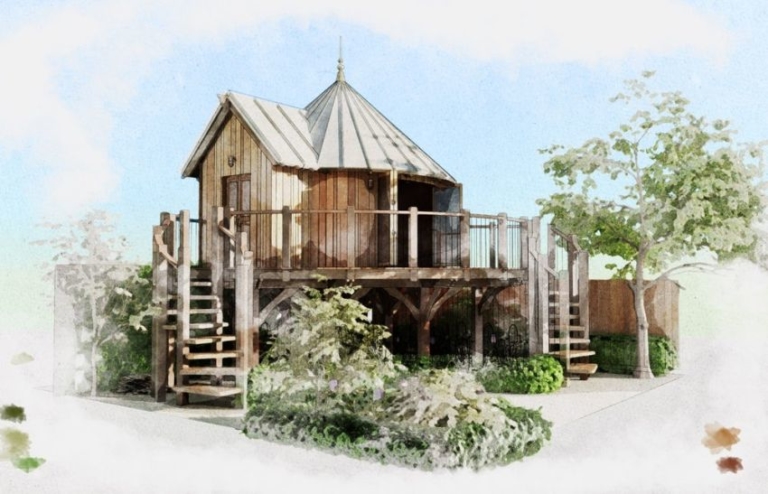 Blue Forest’s Luxury Prefab Treehouse at Chelsea Flower Show 2019