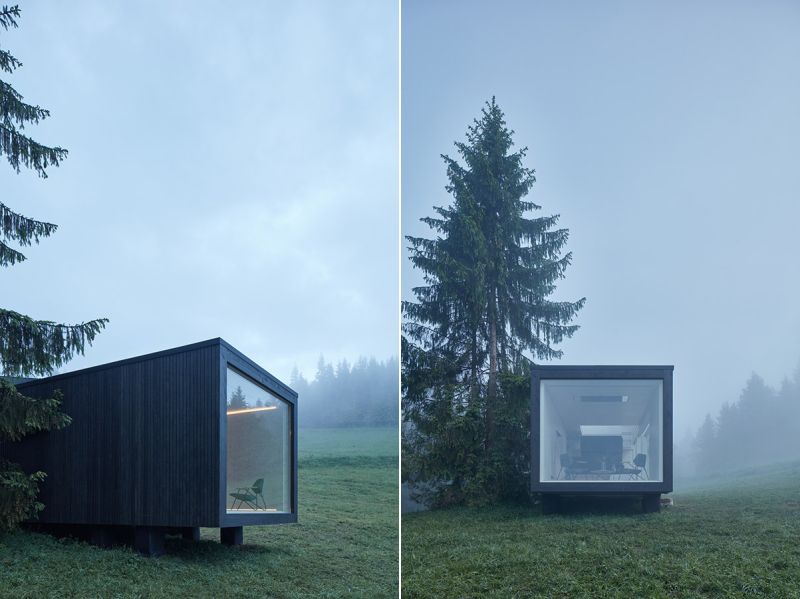 New Ark Shelter Prefab Cabin has Five Openings to Get Closer to Nature