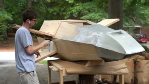 Dad builds X-Wing Swing for His Little Daughter and It's Worth Her Smile