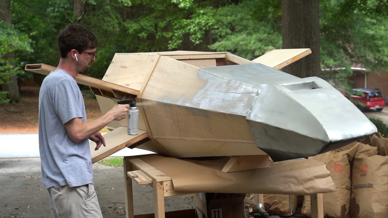 Dad builds X-Wing Swing for His Little Daughter and It's Worth Her Smile
