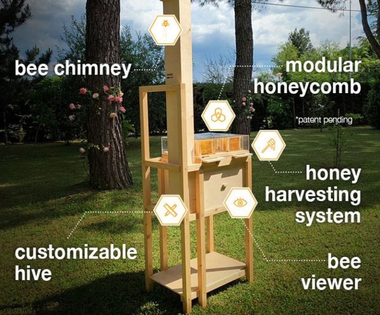 B-box hive by Beeing is Designed for Beekeeping in Small Apartments