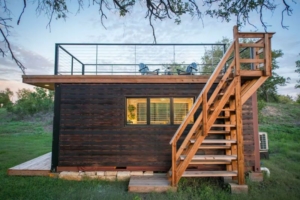 This Shipping Container Home in Waco, Texas can be Rented on Airbnb