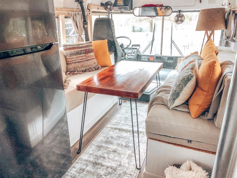 US Couple Transforms School Bus into Mobile Home for Under $16k