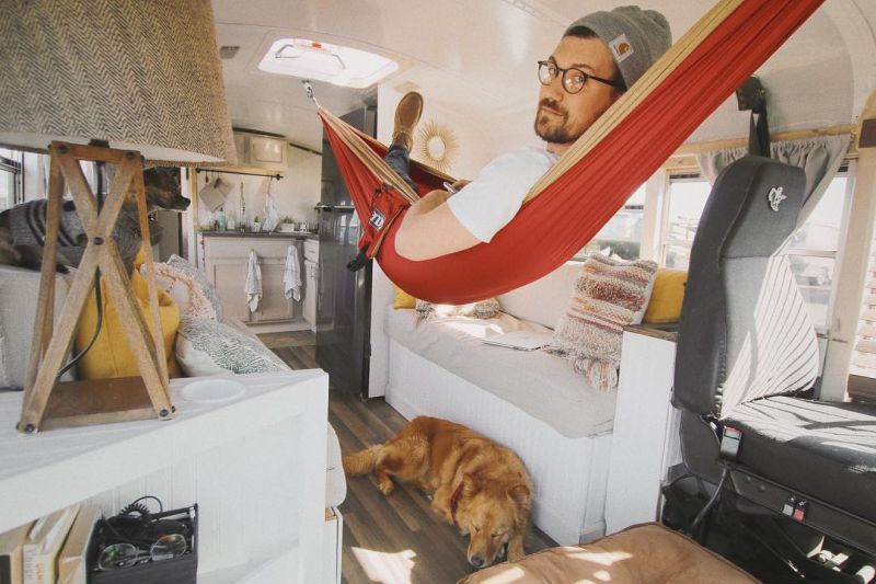 US Couple Transforms School Bus into Mobile Home for Under $16k