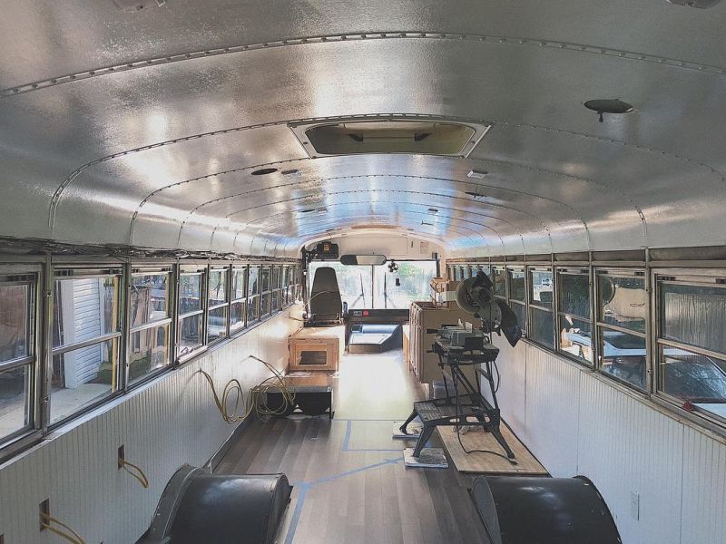 US Couple Transforms School Bus into Mobile Home for Under $16k