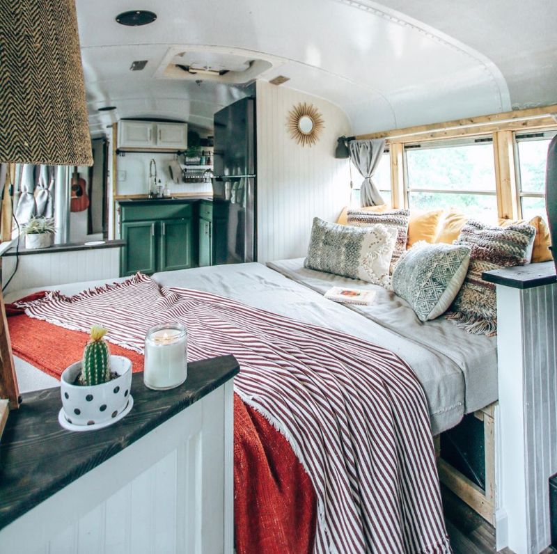 US Couple Transforms School Bus into Mobile Home for Under $16k