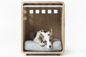 Stylish Dog Crate from Fable Doubles as Side Table