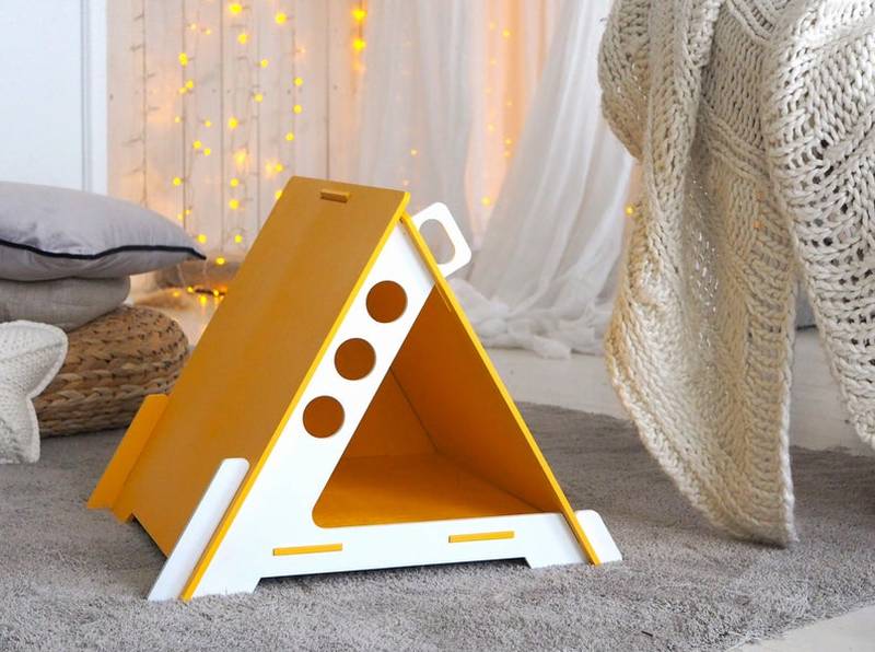 Stylish Geometric Modern Cat House from Grando