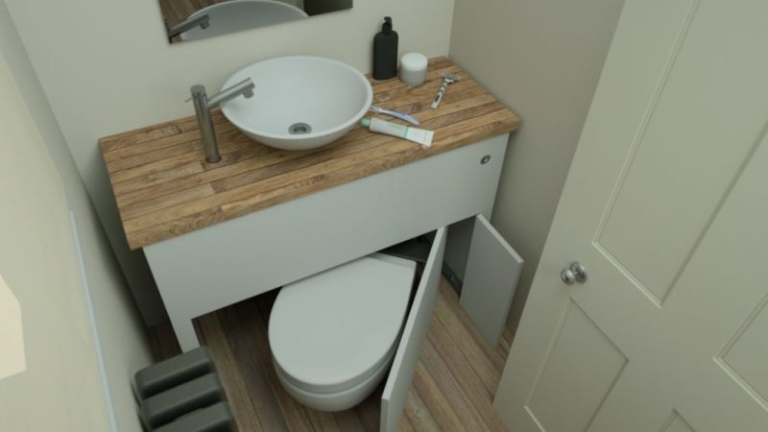 Hidealoo Retractable Toilet Seat is Perfect for Tiny Houses