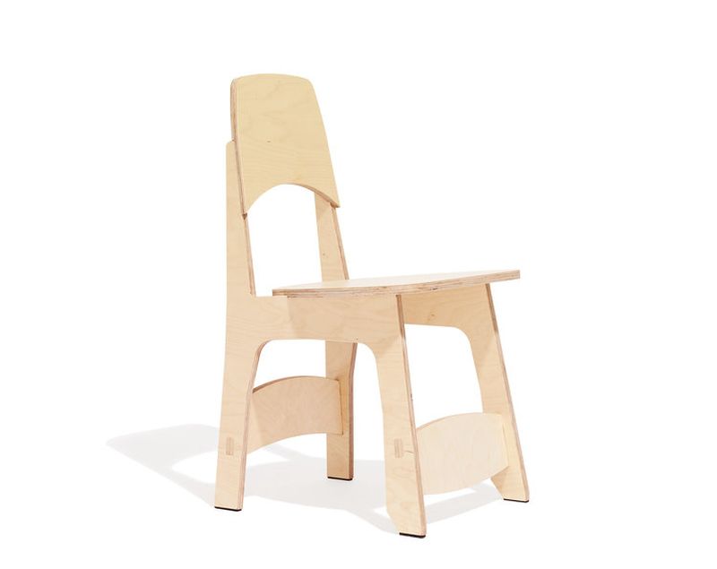 Ken Landauer Makes Zero-Waste Furniture from Single Sheet of Plywood