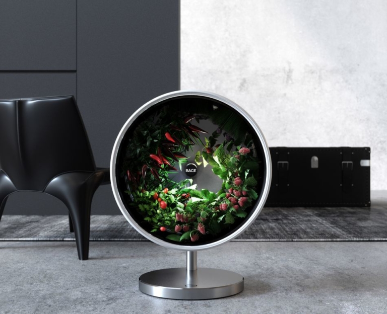 Rotofarm Countertop Hydroponic Garden Rotates For Faster Plant Growth