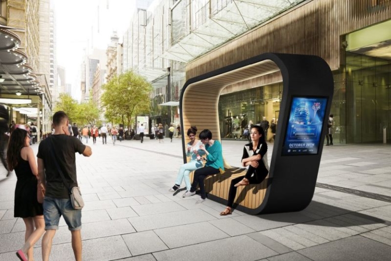 Sedi Solar-Powered Smart Furniture Keeps You Connected in Public Areas